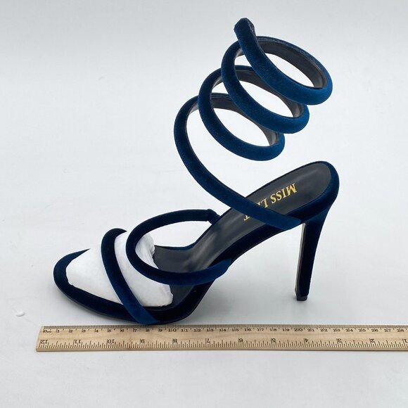 Miss Left | Shoes | Miss Left Ankle Strappy Sandals Soft Velvet Open ...